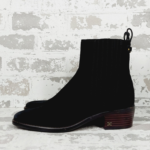 Sam Edelman | Shoes | New Sam Edelman Bronson Black Suede Block Heel ...